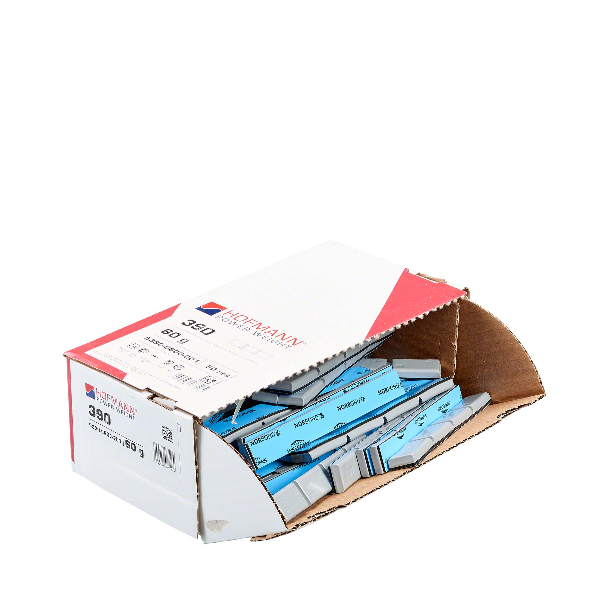 adhesive weight - Typ 390, 60 g, zinc, silver | 5390-0600-201