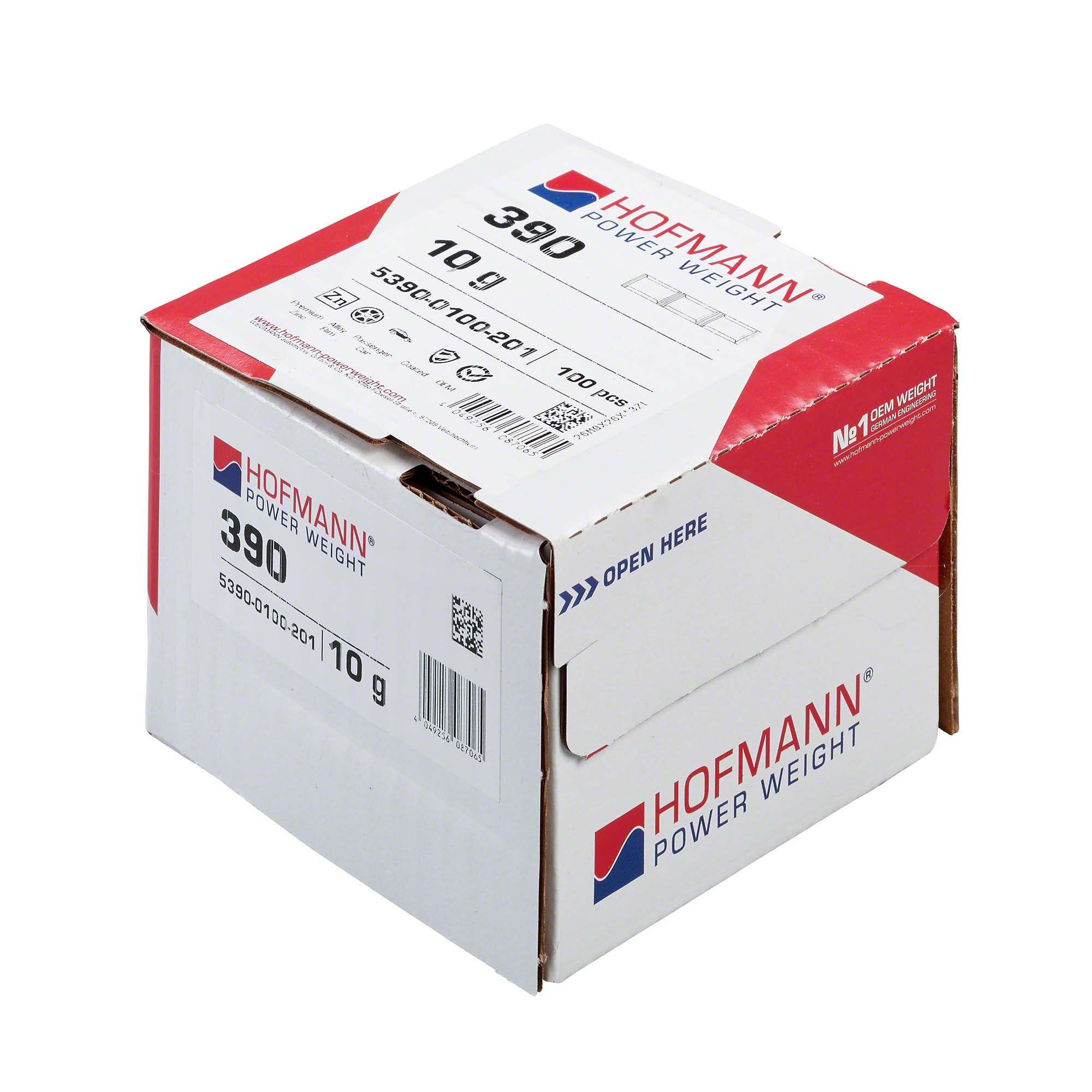 Peso adesivo - Typ 390, 10 g, zinco, argento | 5390-0100-201