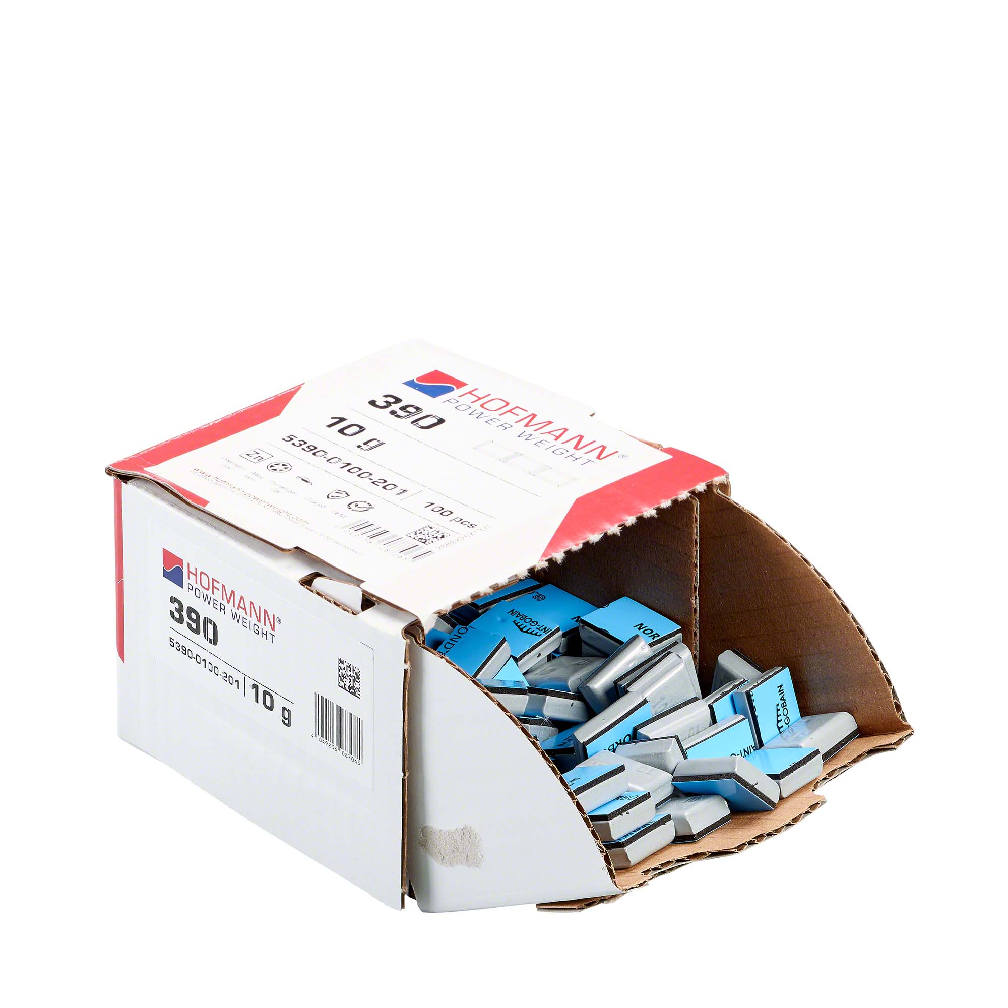 Peso adesivo - Typ 390, 10 g, zinco, argento | 5390-0100-201